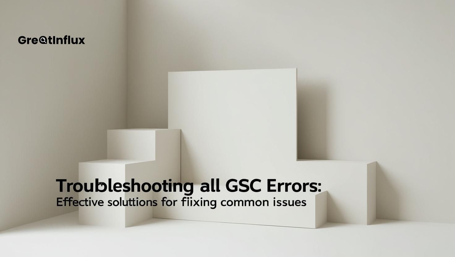 Troubleshooting All GSC Errors: Effective Solutions For Fixing Common Issues | Blog | GreatInflux